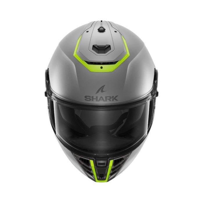 Shark Spartan RS Blank SP Helmet - Matte Silver / Yellow – Biker Torque