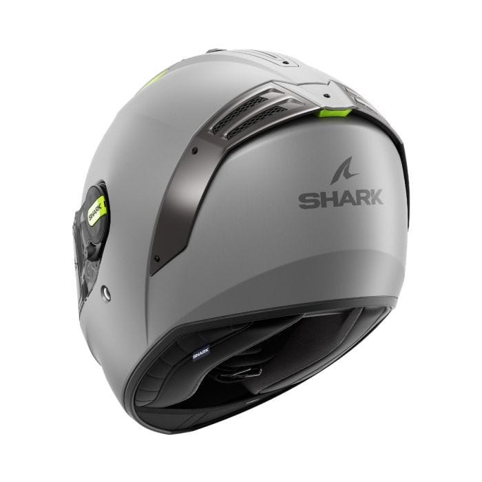 Shark Spartan RS Blank SP Helmet - Matte Silver/Yellow | Biker Torque