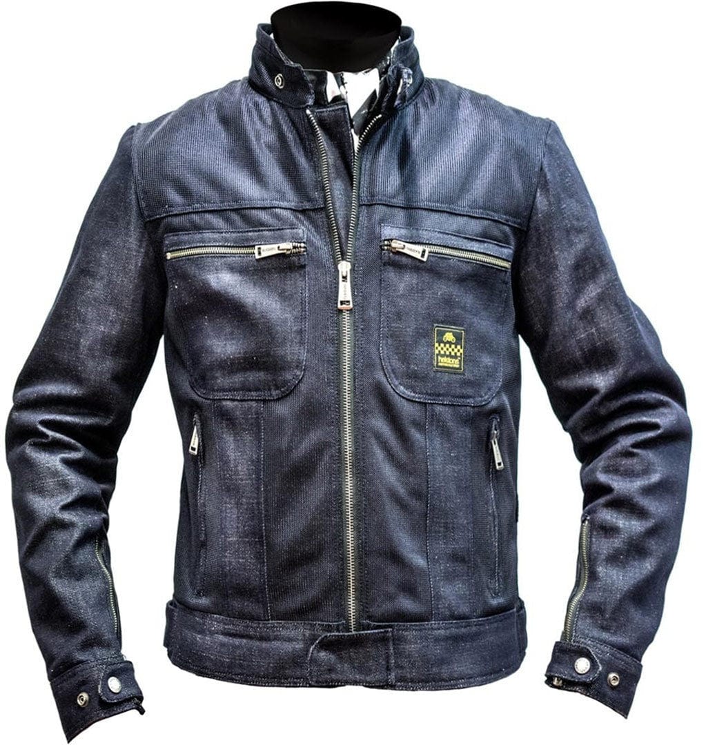Helstons Genesis Textile Cotton Motorcycle Jacket - Mesh Blue – Biker ...